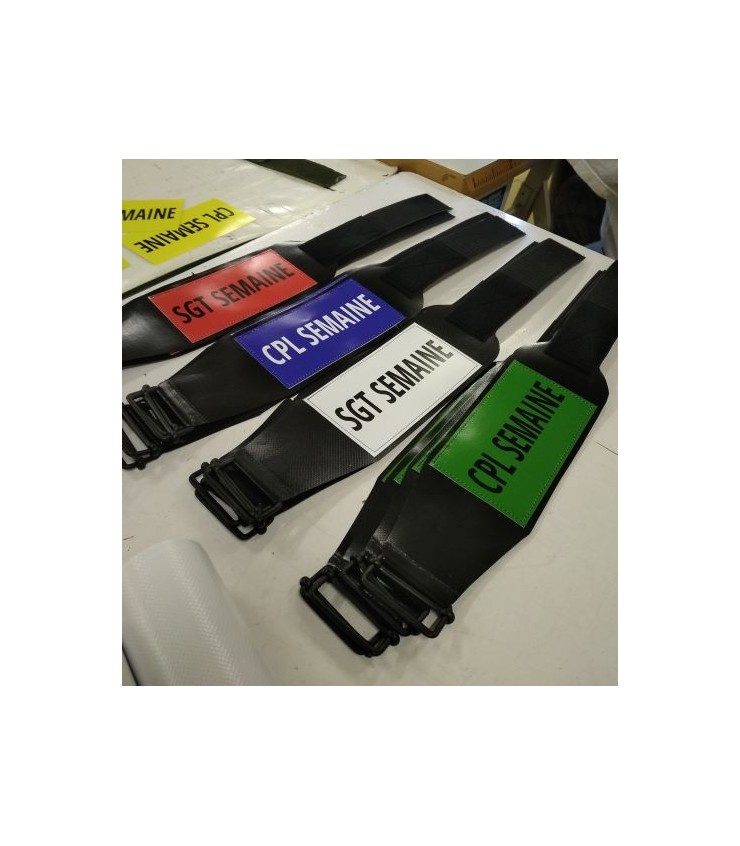 Brassard personnalisé (PVC, coton, toutes tailles)